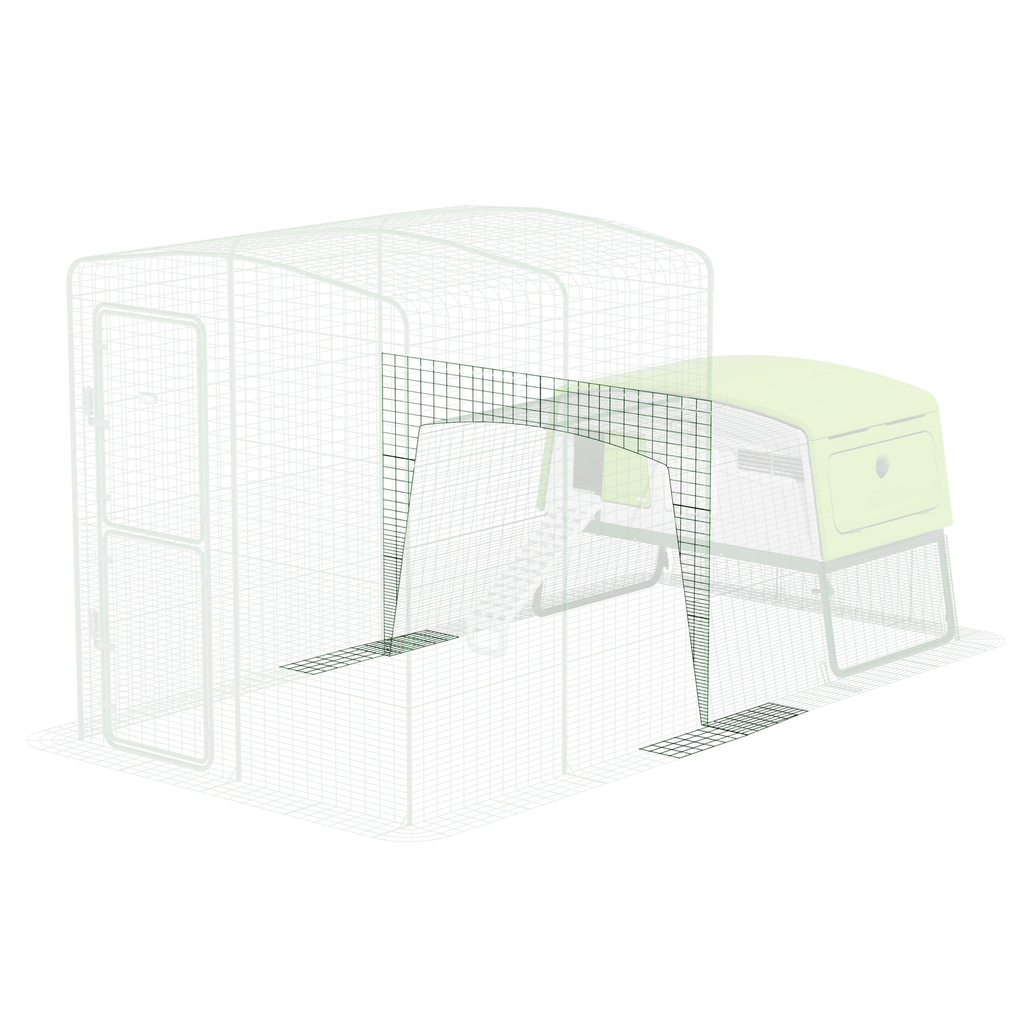Eglu Pro with Run Connection Kit for Walk In Chicken Run — Four Legs or ...