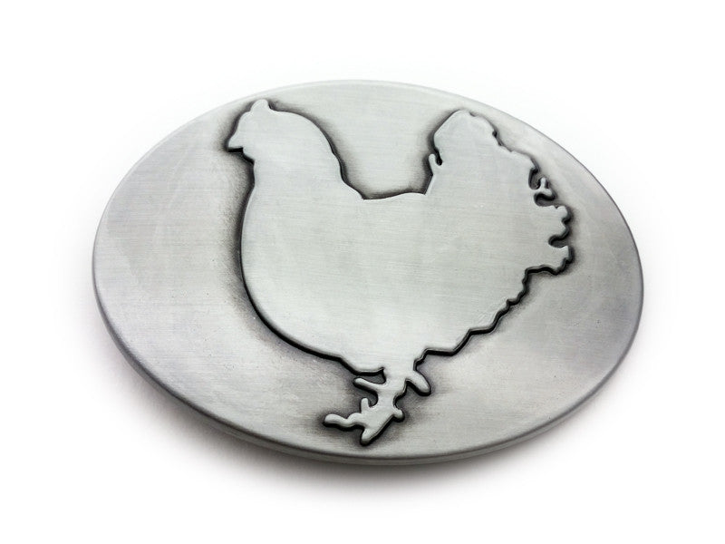 Chicken Belt Buckle — Four Legs or Wings Pets